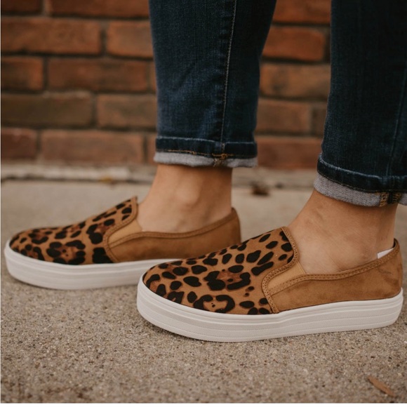 Shoes | Leopard Slip On Sneakers | Poshmark